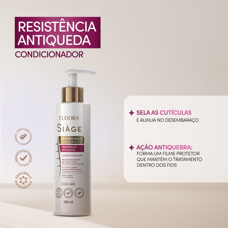 Condicionador Siàge Dermo Hair Resistência Antiqueda 280ml - Cosmeticos ...