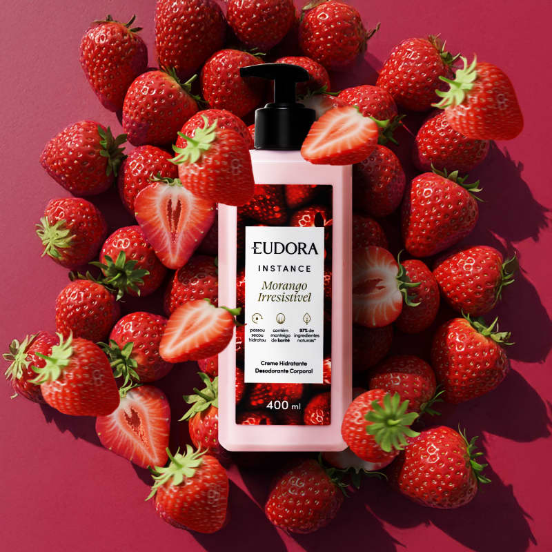 Creme Hidratante Desodorante Corporal Instance Morango Irresistível ...