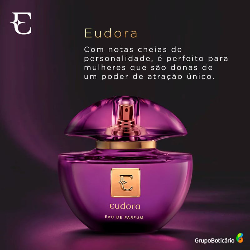 Eudora Roxo Eau de Parfum 75ml - Cosmeticos da ray
