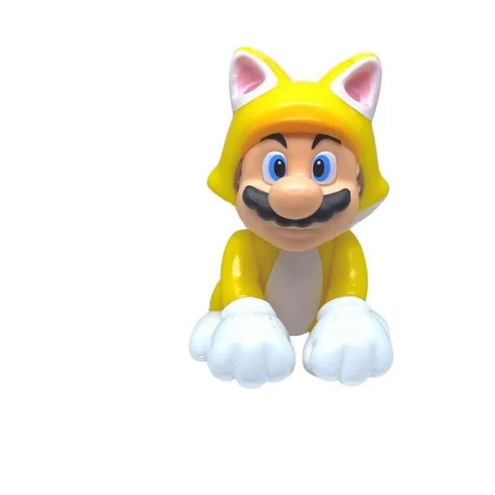 Mini Figura Super Mario Candide Mario Felino - Pequenos Travessos ...