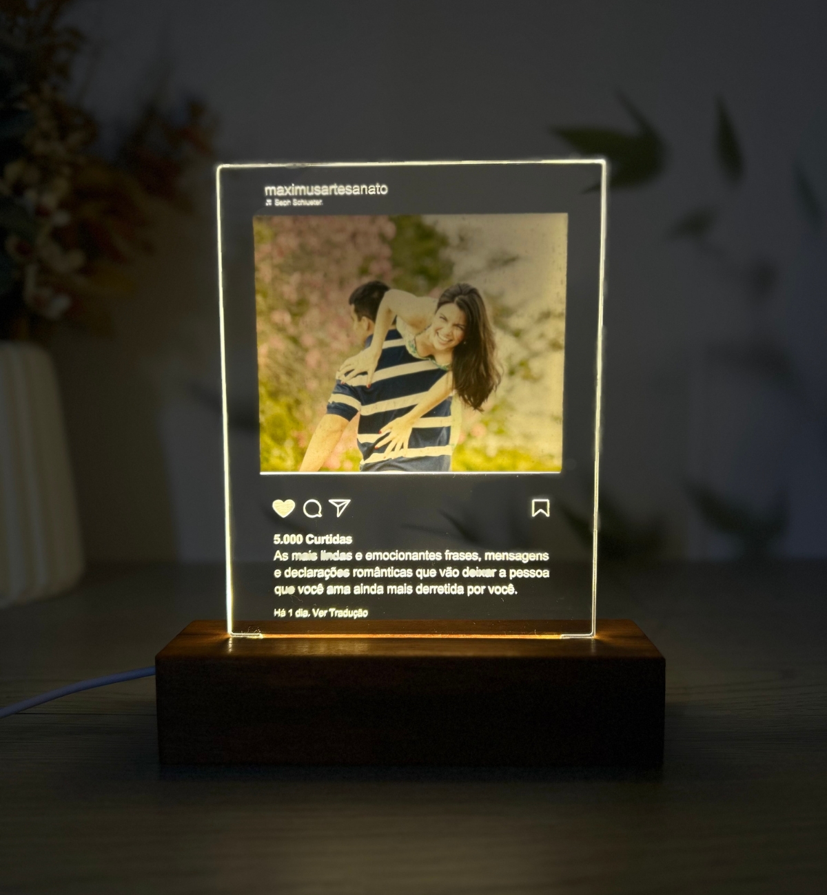 Luminária Instagram - Personalize - Maximus Arte