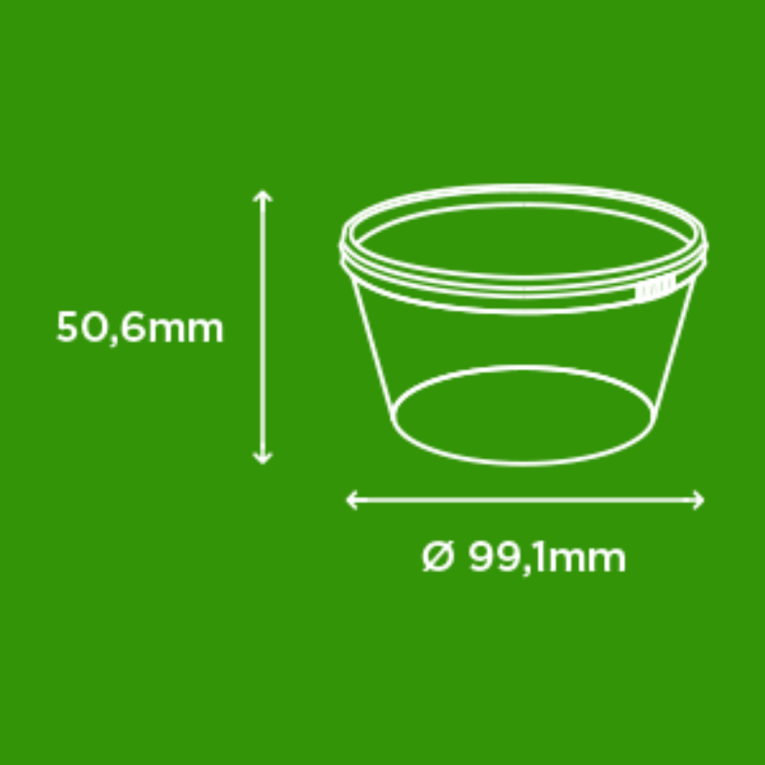 Pote Redondo Com Lacre 250ML 10 Unidades - Prafesta - Jw Distribuidora