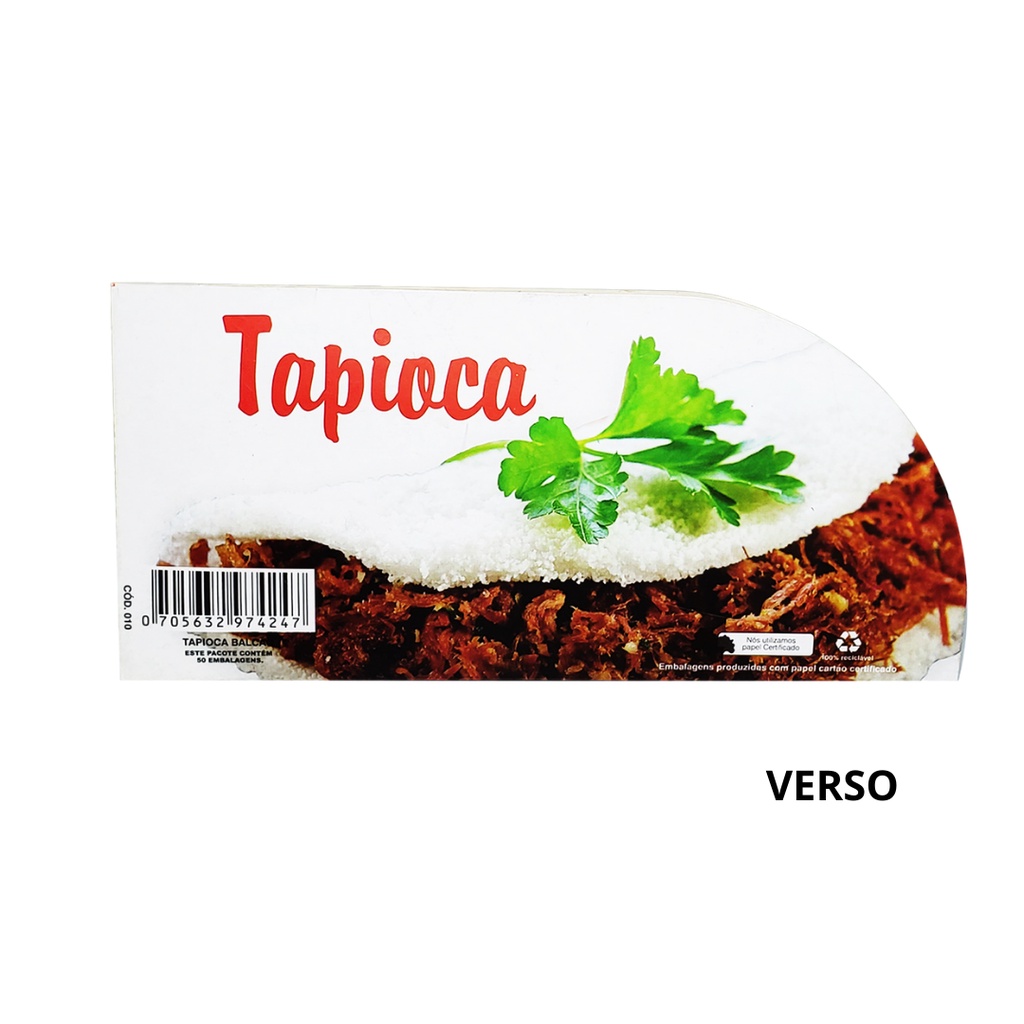 Embalagem Para Tapioca C/50 Unidades - Jw Distribuidora
