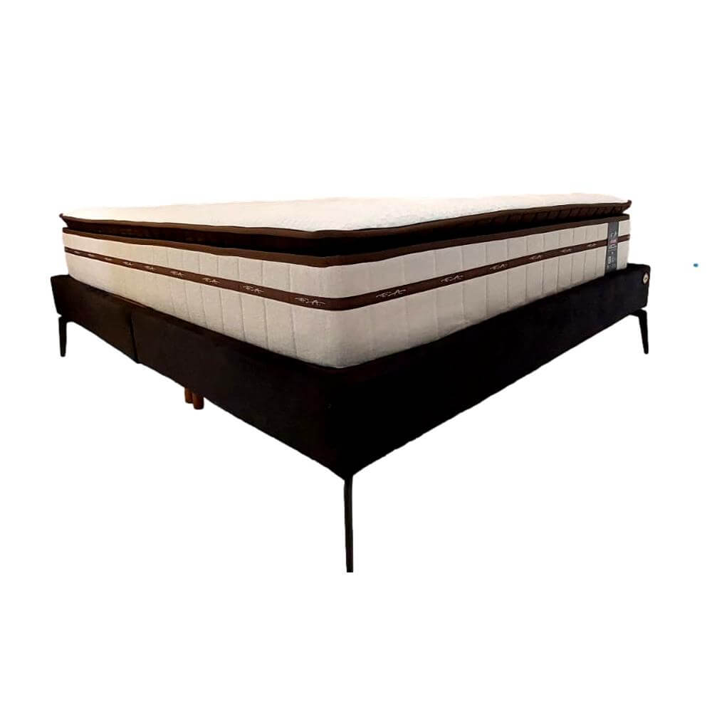 Cama Box com Colchão Queen Visco Plus FA Colchões | Vuler Colchões ...