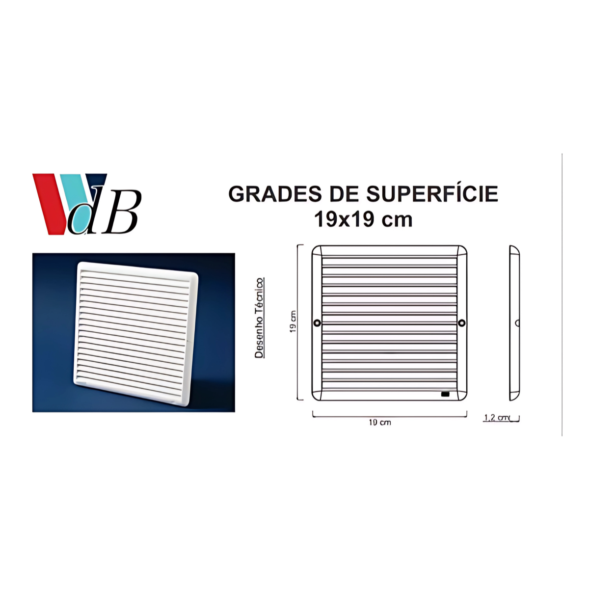 Grade De P/ Ventilação 19x19 Cm Anti-inseto Ventokit Superfície ...