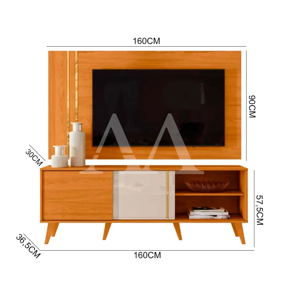 COMBO MADETEC CRONOS CINAMOMO/OFF WHITE - Paz Móveis