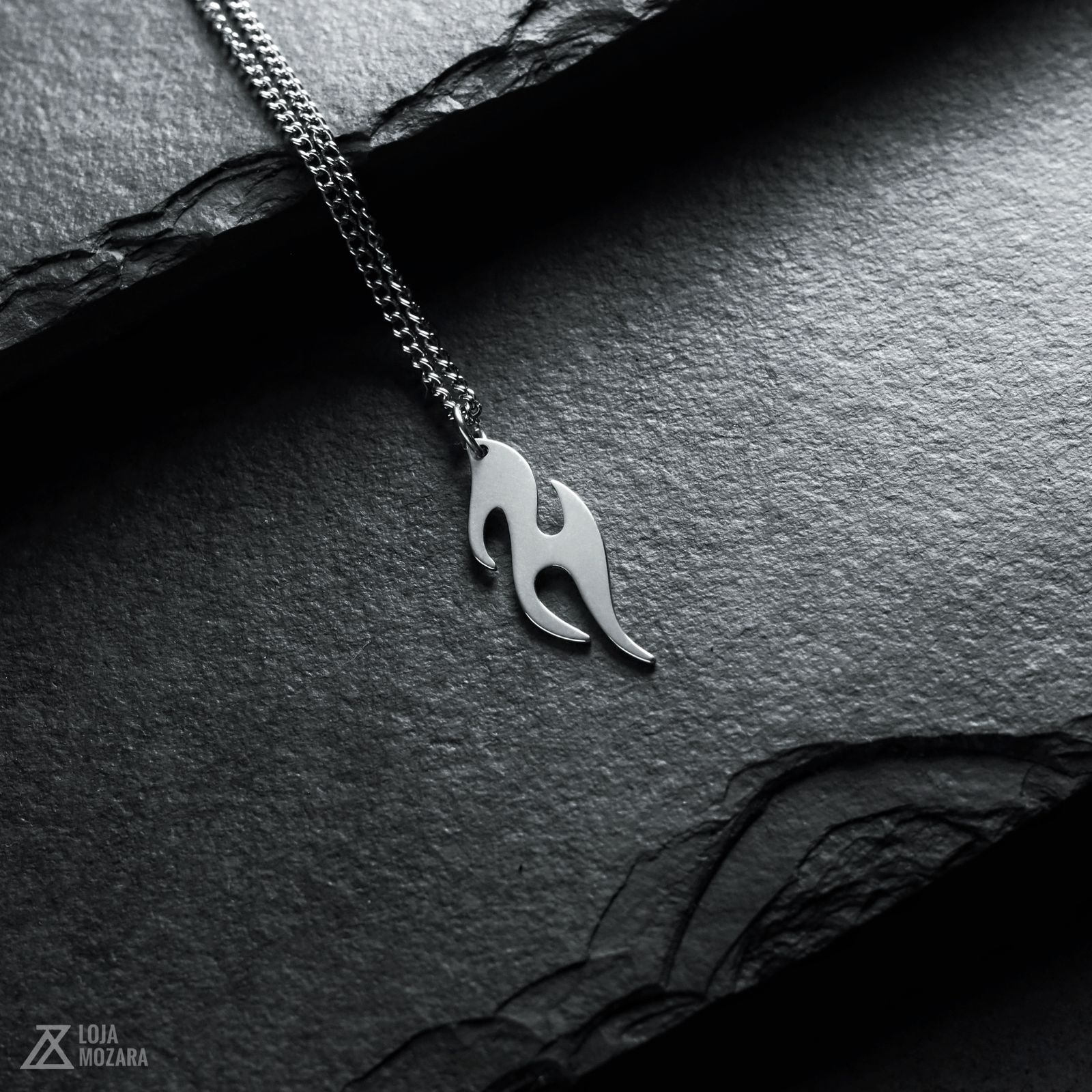 Colar Fire - Aço Inox - Loja Mozara