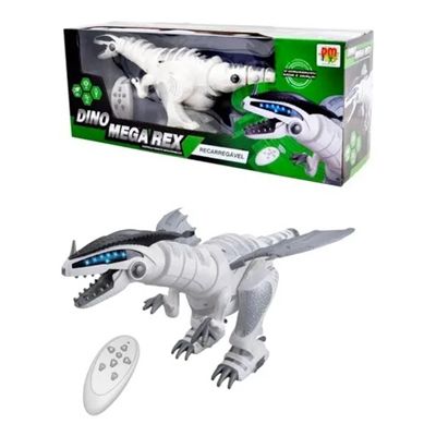 Dino Mega Rex com Controle Remoto - DMT5968 - DMTOYS - Real Brinquedos