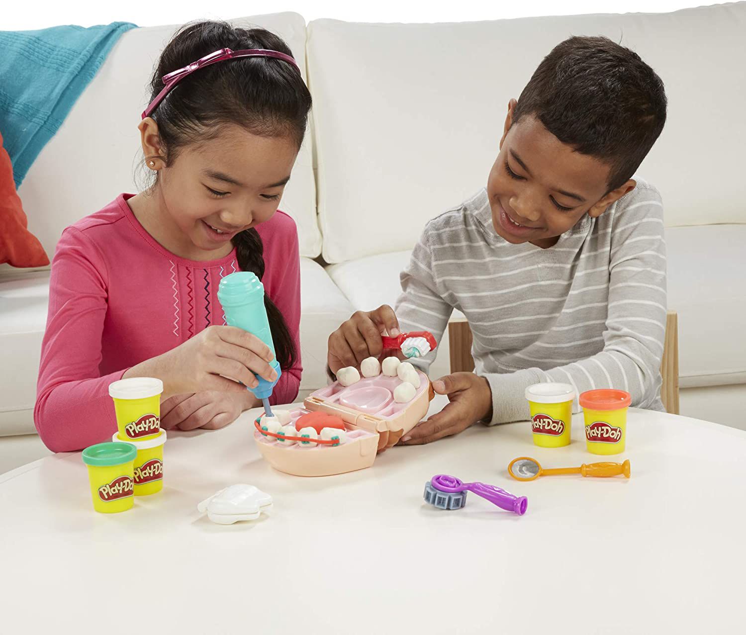 Play Doh Brincando de Dentista - F1259 - Hasbro - Real Brinquedos