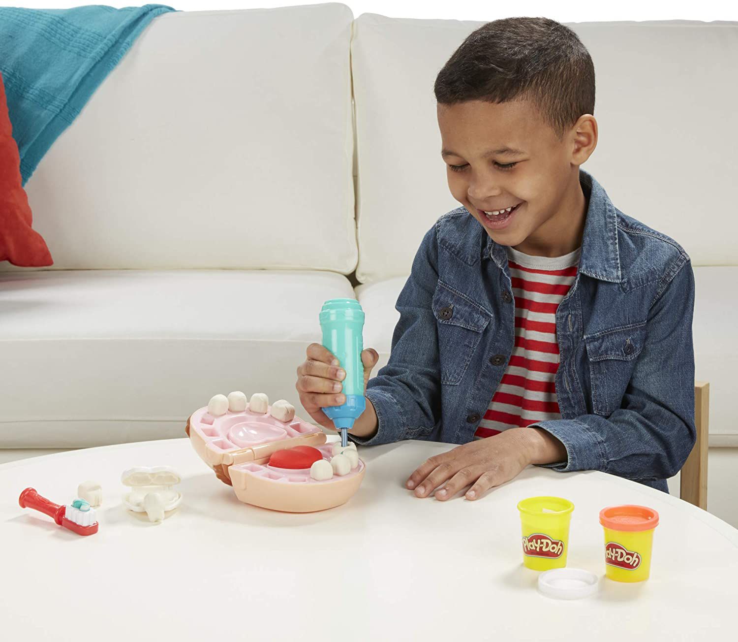 Play Doh Brincando de Dentista - F1259 - Hasbro - Real Brinquedos