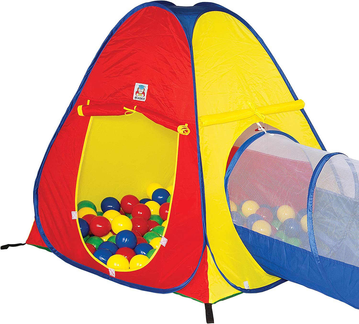 Toca Ball -3 Em 1 - Com 80 Bolinhas - 4600 - Braskit - Real Brinquedos