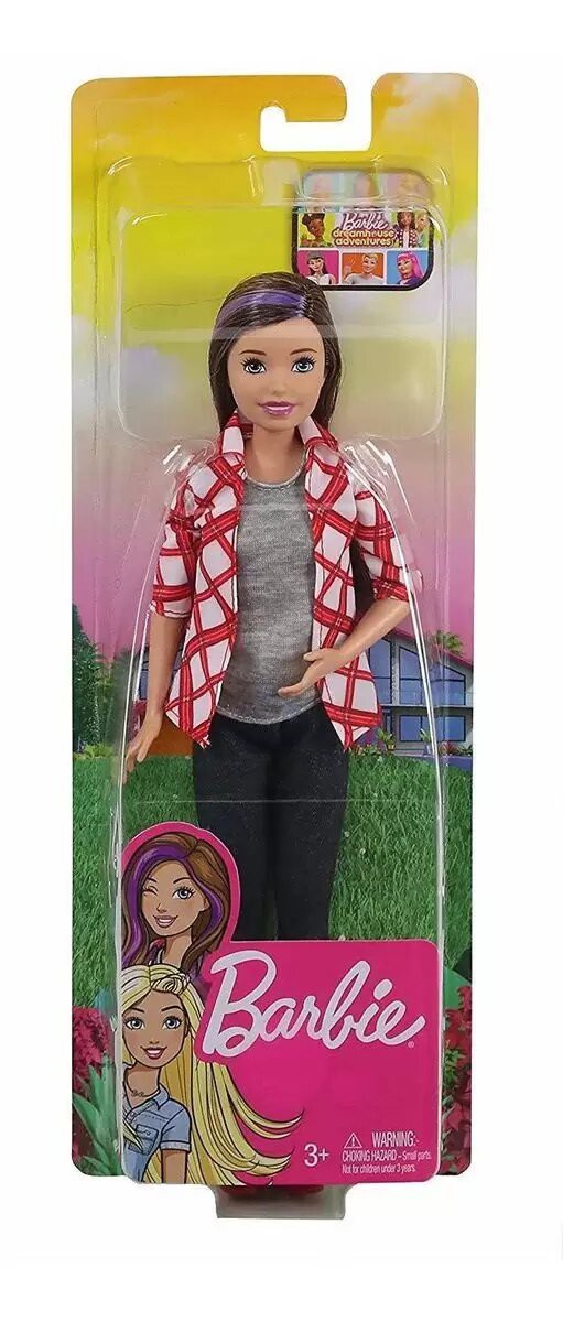 Barbie Dramhouse - Morena Mecha Roxa - GHR32 - Mattel - Real Brinquedos