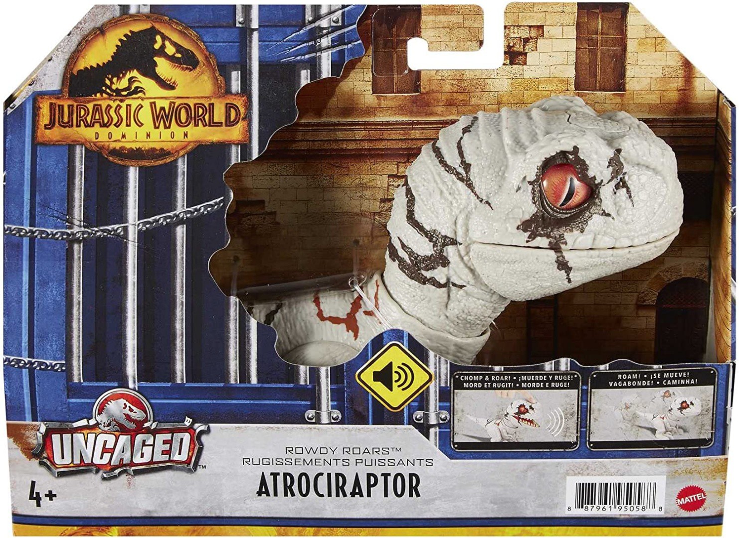 Jurassic World Dinossauro Atrociraptor - Branco - GWD69 - Mattel - Real ...
