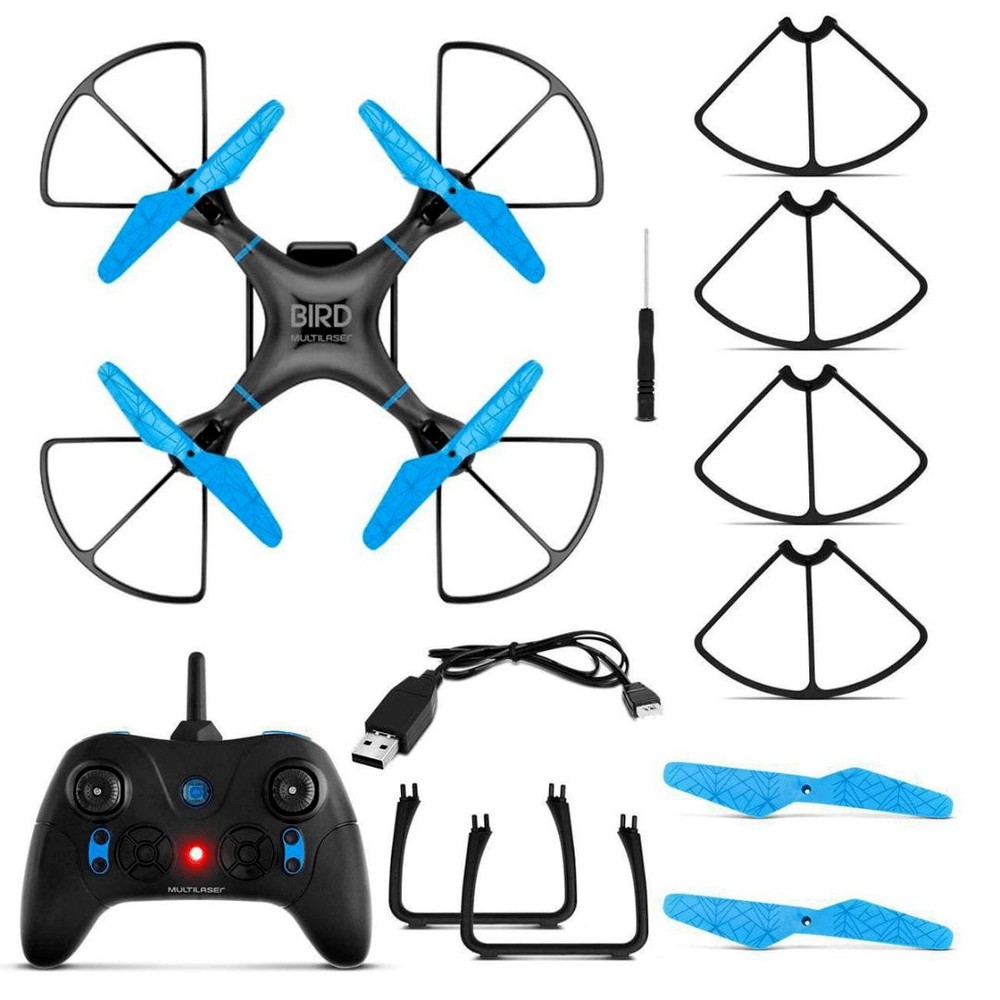Drone Bird Câmera HD Alcance de 80M - ES255 - Multilaser - Real Brinquedos