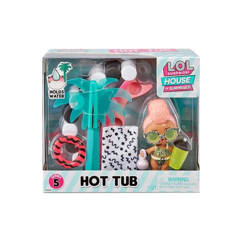 Boneca LOL Suprise Furniture - Hot Tub - 8917 - Candide - Real Brinquedos