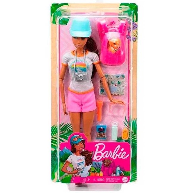 Boneca Articulada - Barbie - Fashionista - Turista - GKH73 - Mattel ...