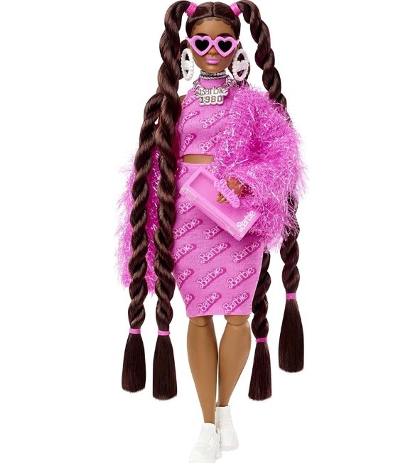 Boneca Barbie Extra 14 - Negra - GRN27 - Mattel - Real Brinquedos