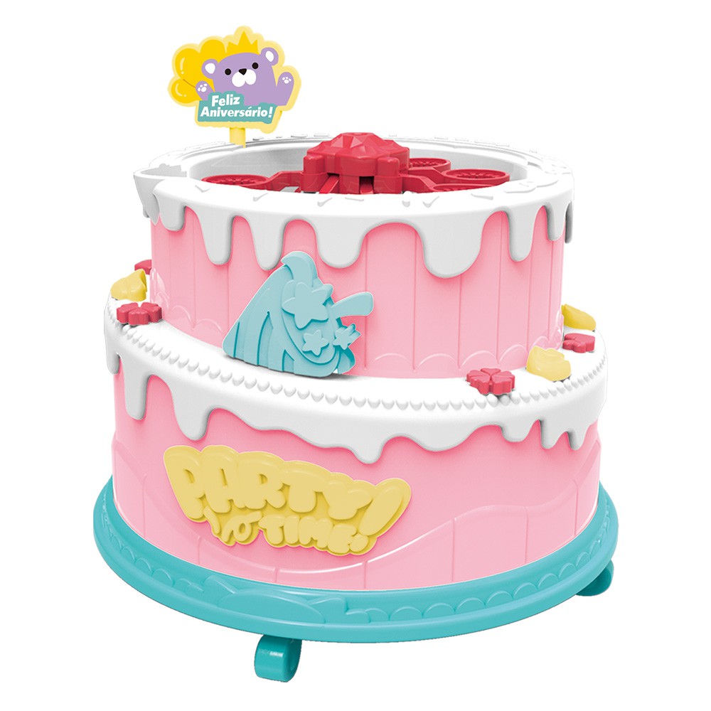 Lançador Mania de Bolha Bolo de Aniversário - DMT6211 - Dm Toys - Real ...