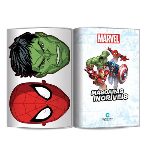 Livro Máscaras Incríveis - Marvel - 020310301 - Culturama - Real Brinquedos
