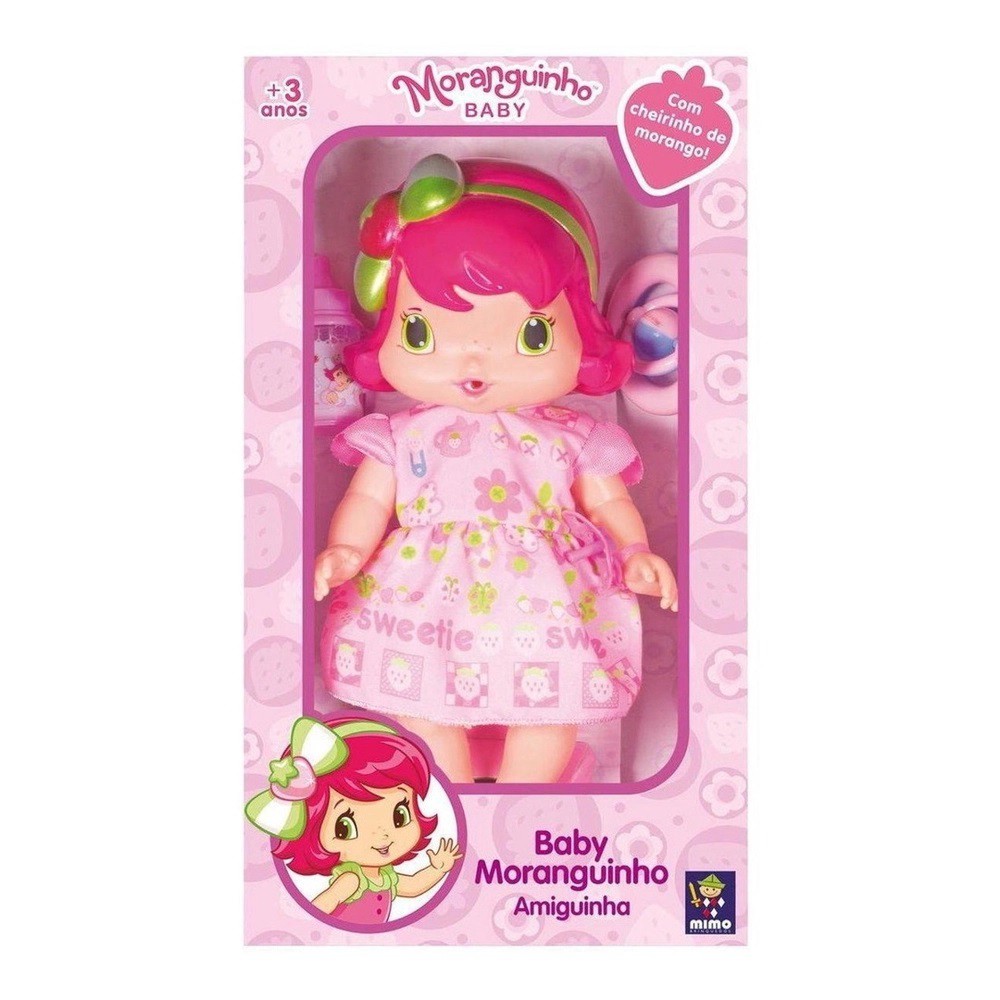 Boneca Moranguinho - Baby Amiguinha - 4008 - Mimo - Real Brinquedos