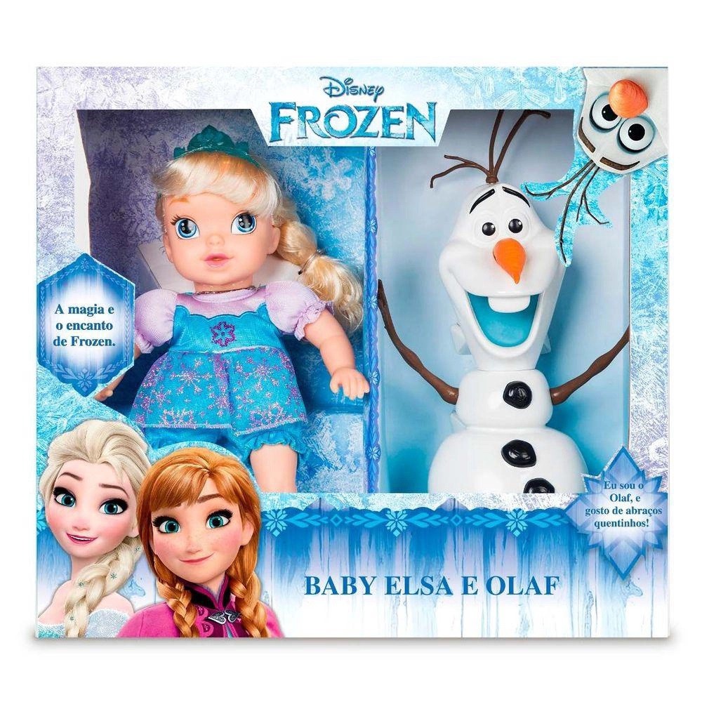 Boneca Baby Elsa e Olaf - 6429 - Mimo - Real Brinquedos