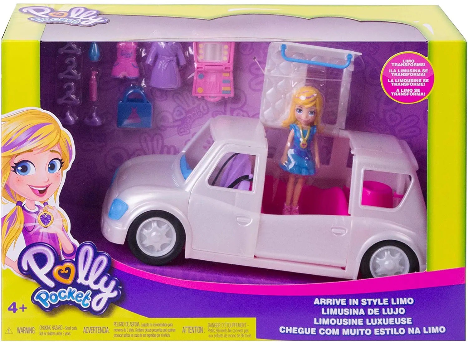 Veículo e Boneca - Polly Pocket - Limosine de Luxo - GDM19 - Mattel ...