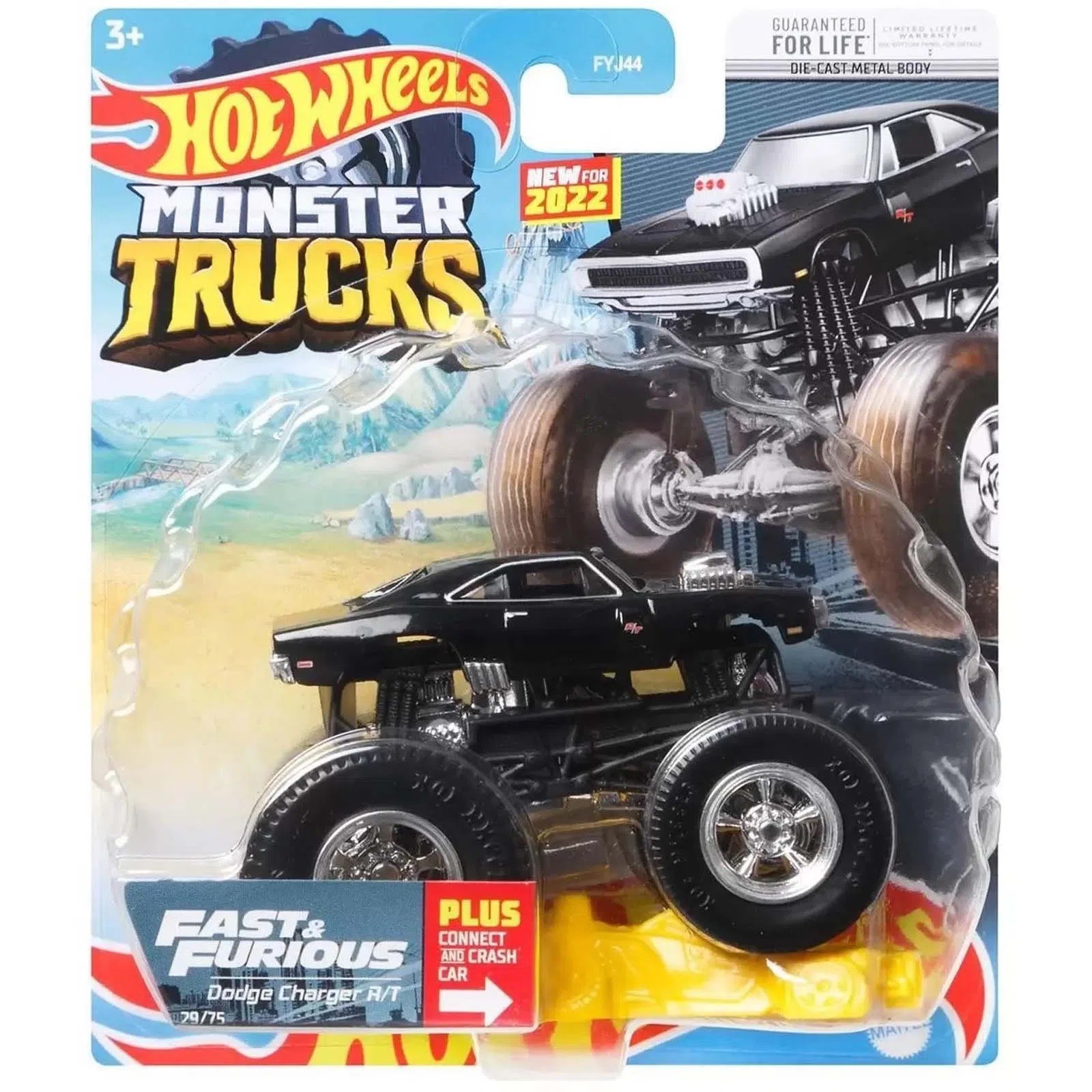 Hot Wheels Monster Trucks Fast &furious - FYJ44 - Mattel - Real Brinquedos