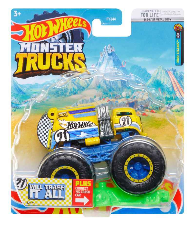 Hot Wheels Monster Trucks 1:64- Will Trash It All - FYJ44 - Mattel ...