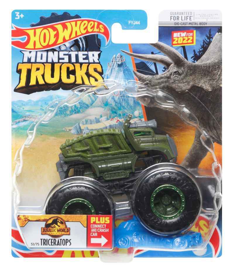 Hot Wheels Monster Trucks 1:64- Triceratops - FYJ44 - Mattel - Real ...