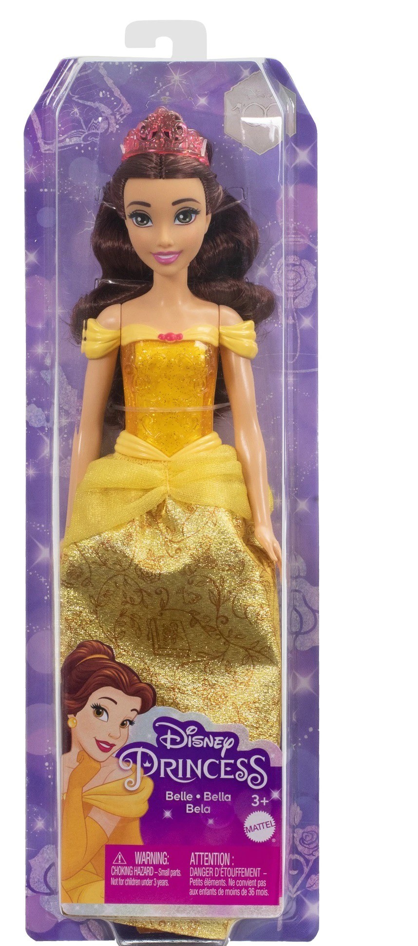 Boneca Disney Princesa - Bela - HLW02 - Mattel - Real Brinquedos
