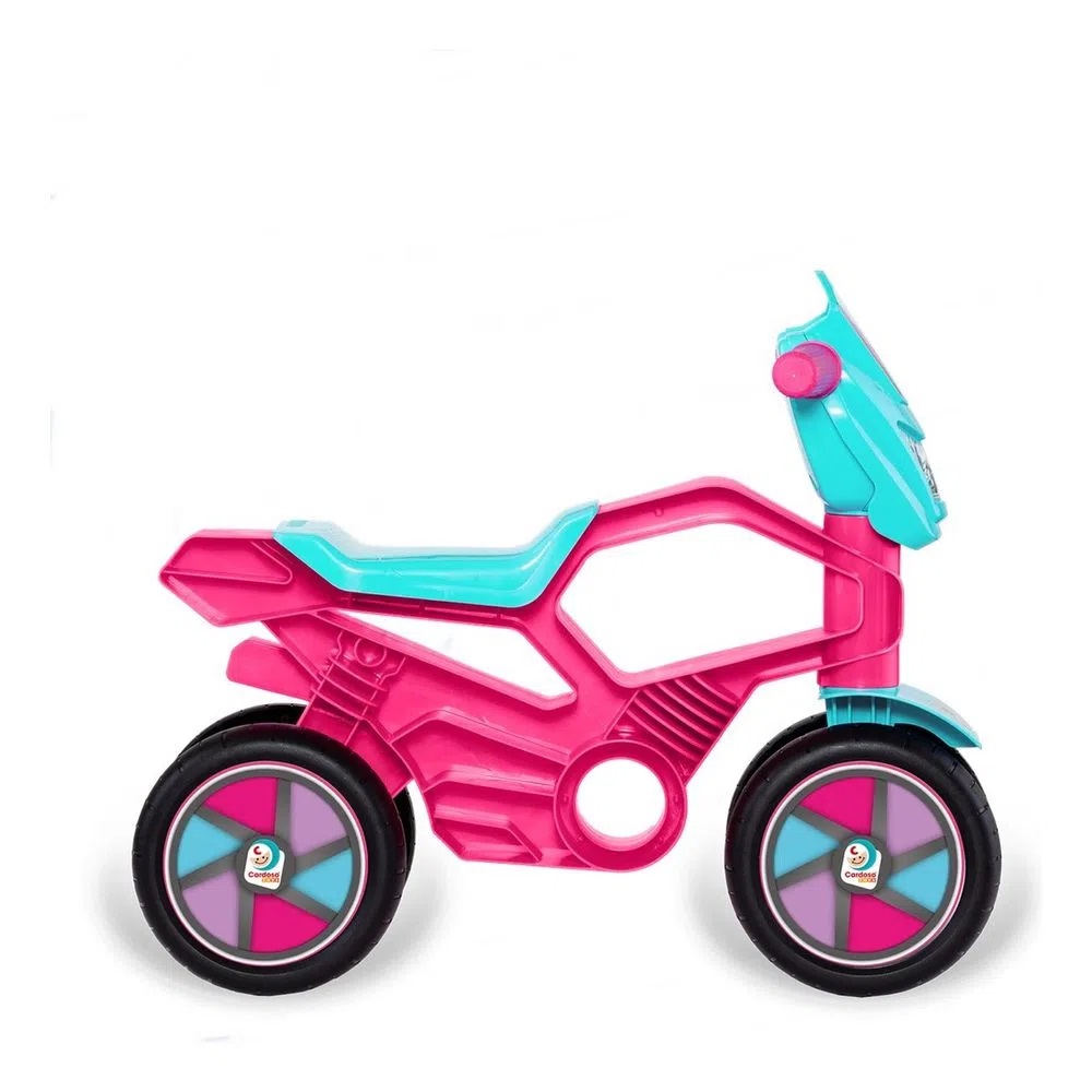 Moto de Equilíbrio - 4 Rodas Sem Pedal - Totokross Rosa - 8017 - Cardo ...