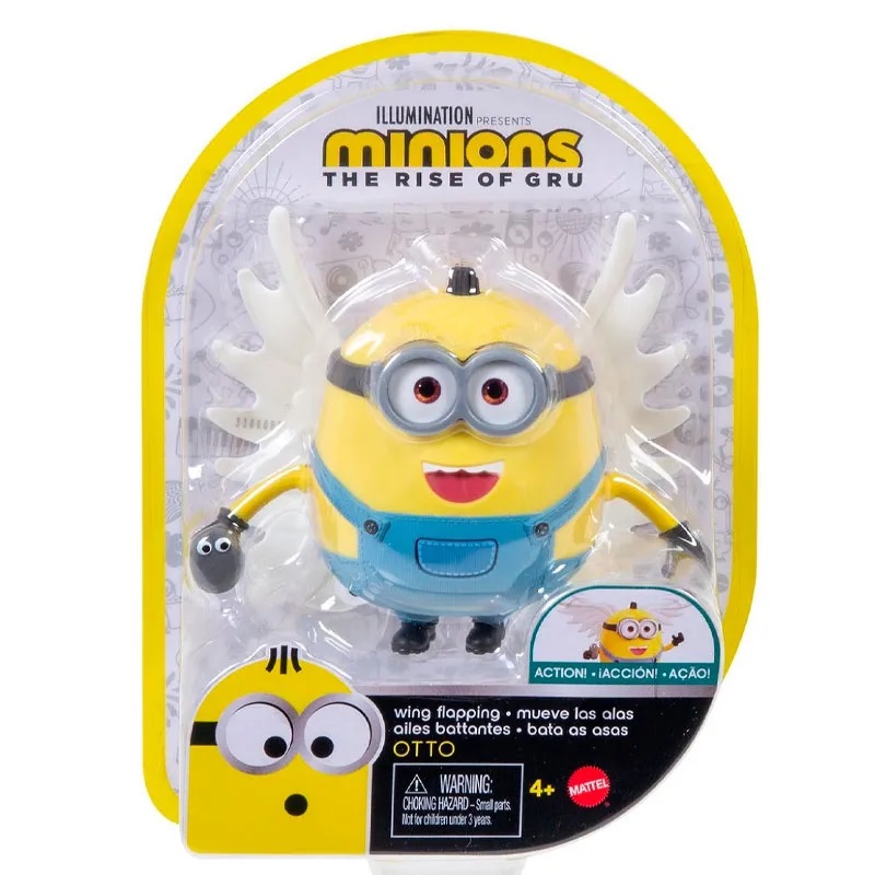 Boneco Minions - Bata as Asas - Otto - GMD90 - Mattel - Real Brinquedos