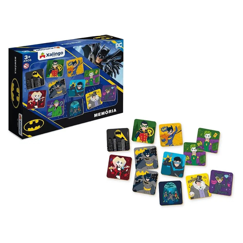 Jogo da Memória Batman - 24 Pçs - 53565 - Xalingo - Real Brinquedos