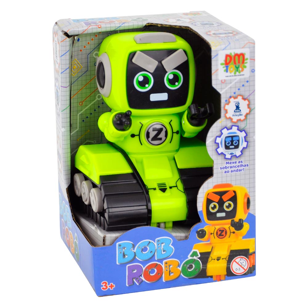 Bob Robô Fricção - DMT6690 - Dm Toys - Real Brinquedos