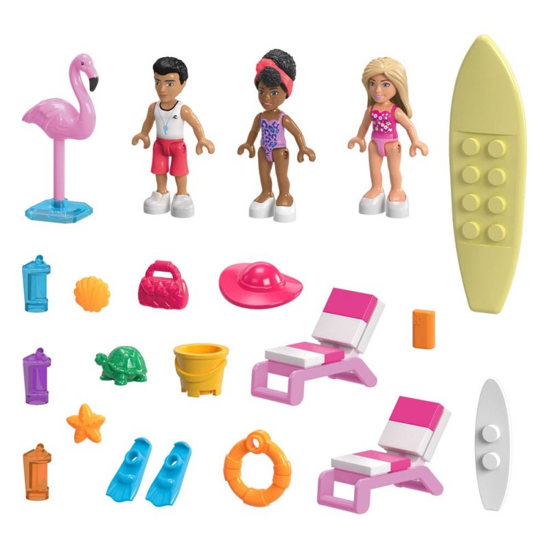 Barbie MEGA Construction Set Malibu Dream Bote - HPN79 - Mattel - Real ...