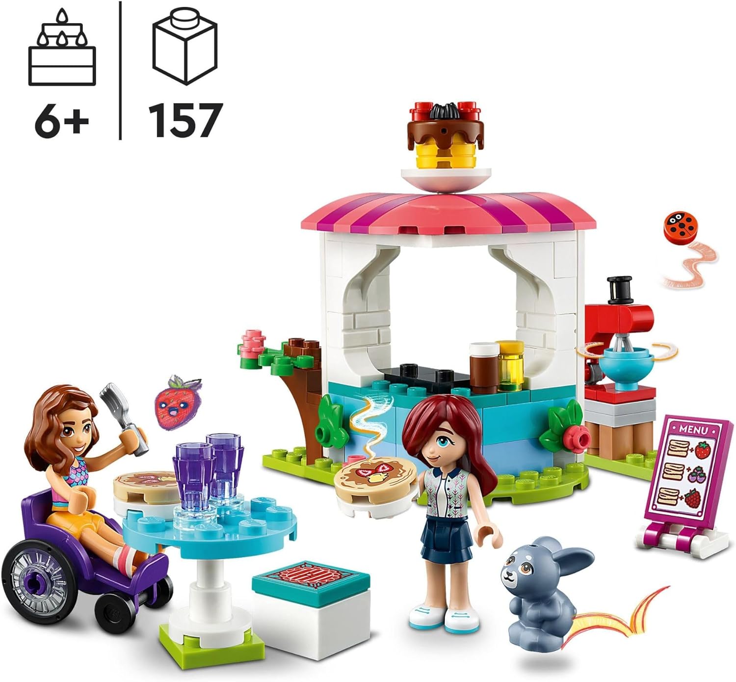 Lego Friends 157 peças - Loja de Panquecas - 41753 Lego - Real Brinquedos