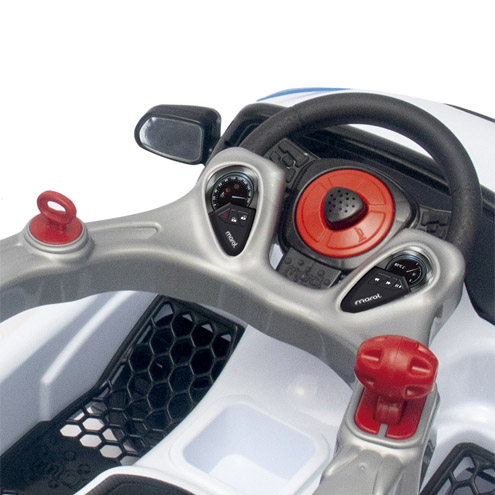 Carrinho Passeio e Pedal BM CAR - Branco - 3181 - Maral - Real Brinquedos