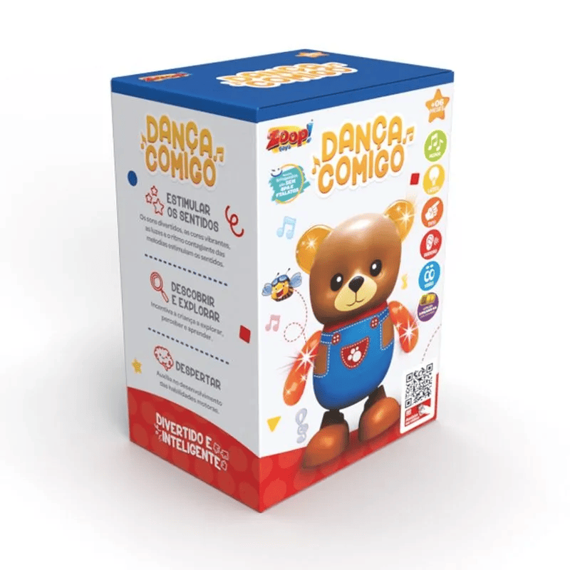 Boneco Urso Dançarino Musical - ZP01049 - Zoop Toys - Real Brinquedos