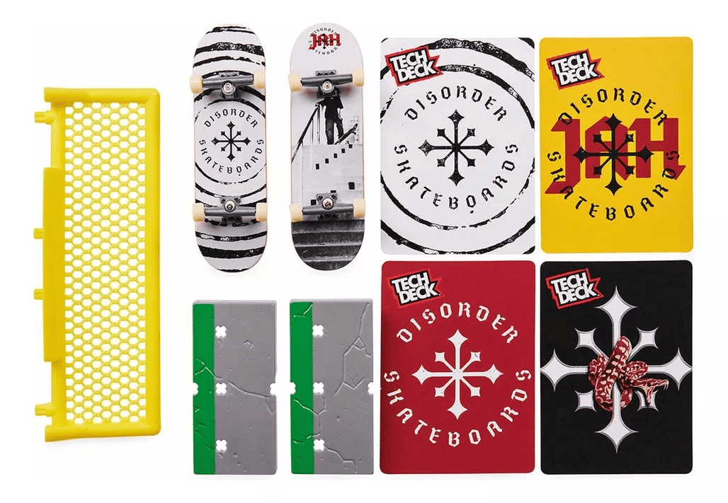Tech Deck Kit 2 Skate Dedo Com Obstáculo - 2893 - Sunny - Real Brinquedos