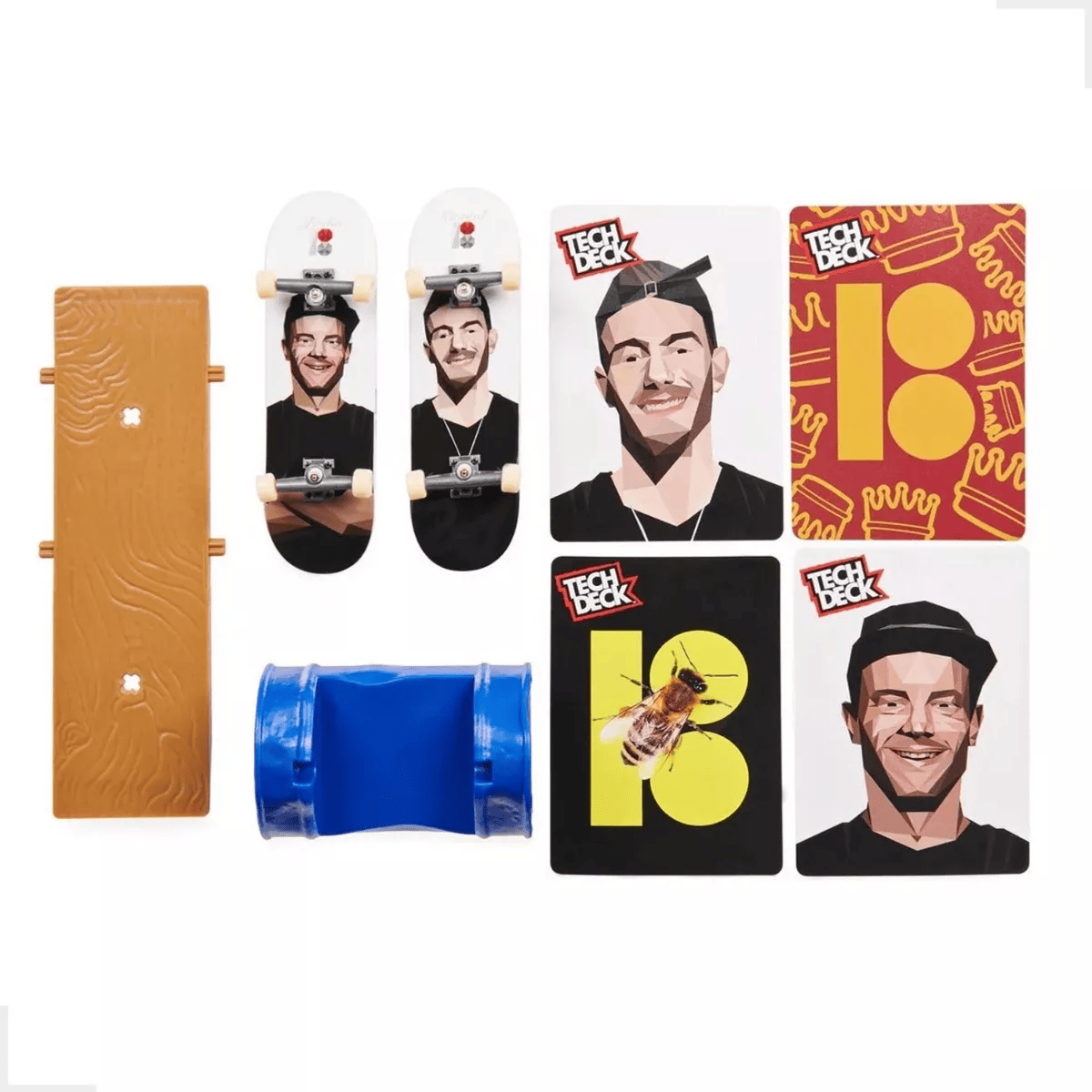 Tech Deck Kit 2 Skate Dedo Com Obstáculo - 2893 - Sunny - Real Brinquedos