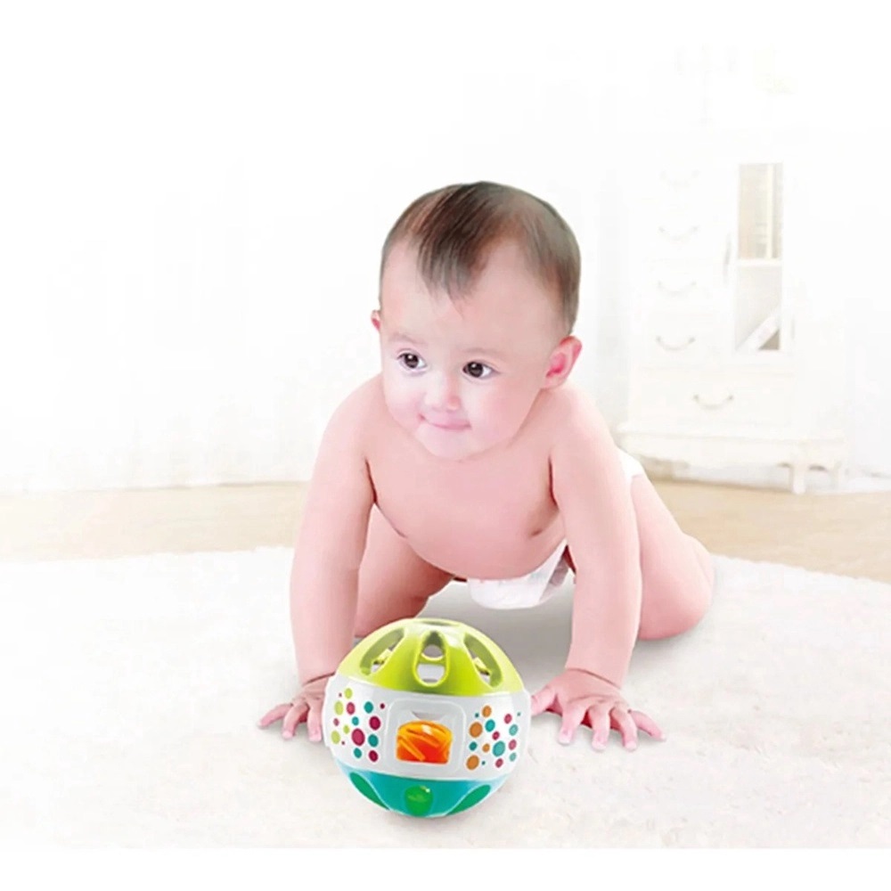 Bola Chocalho Som e Sentidos - Colorido - 392 - Bang Toys - Real Brinquedos