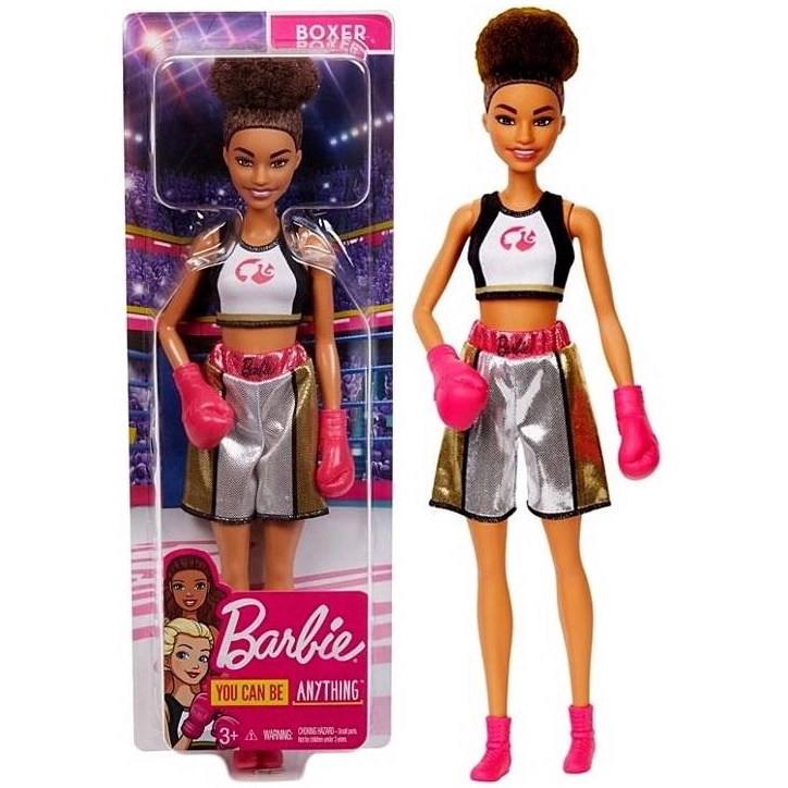 Boneca Barbie Profissões Lutadora De Boxe - Boxeadora - DVF50 - Real ...