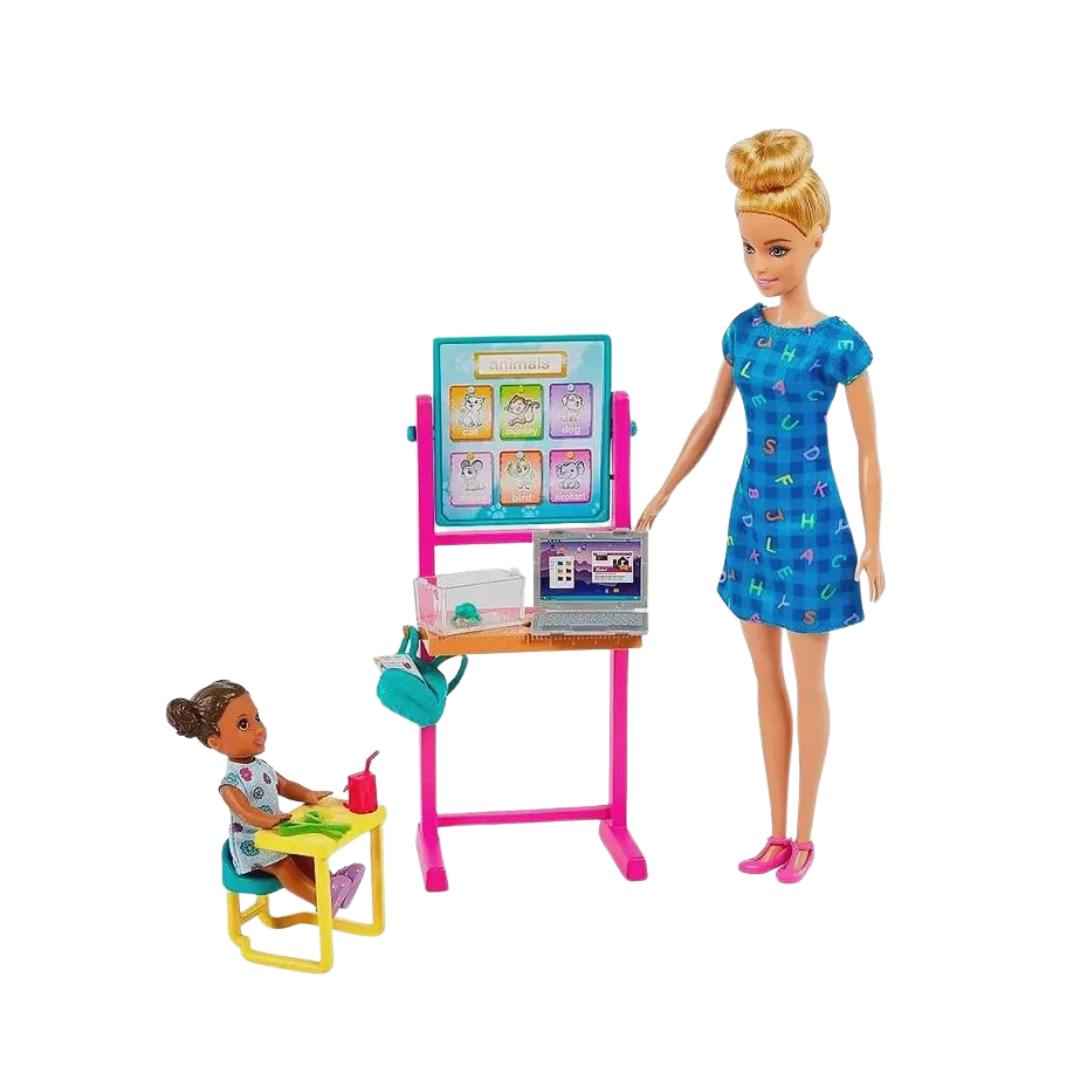 Barbie Conjunto Profissões Professora - DHB63/HCN19 - Real Brinquedos