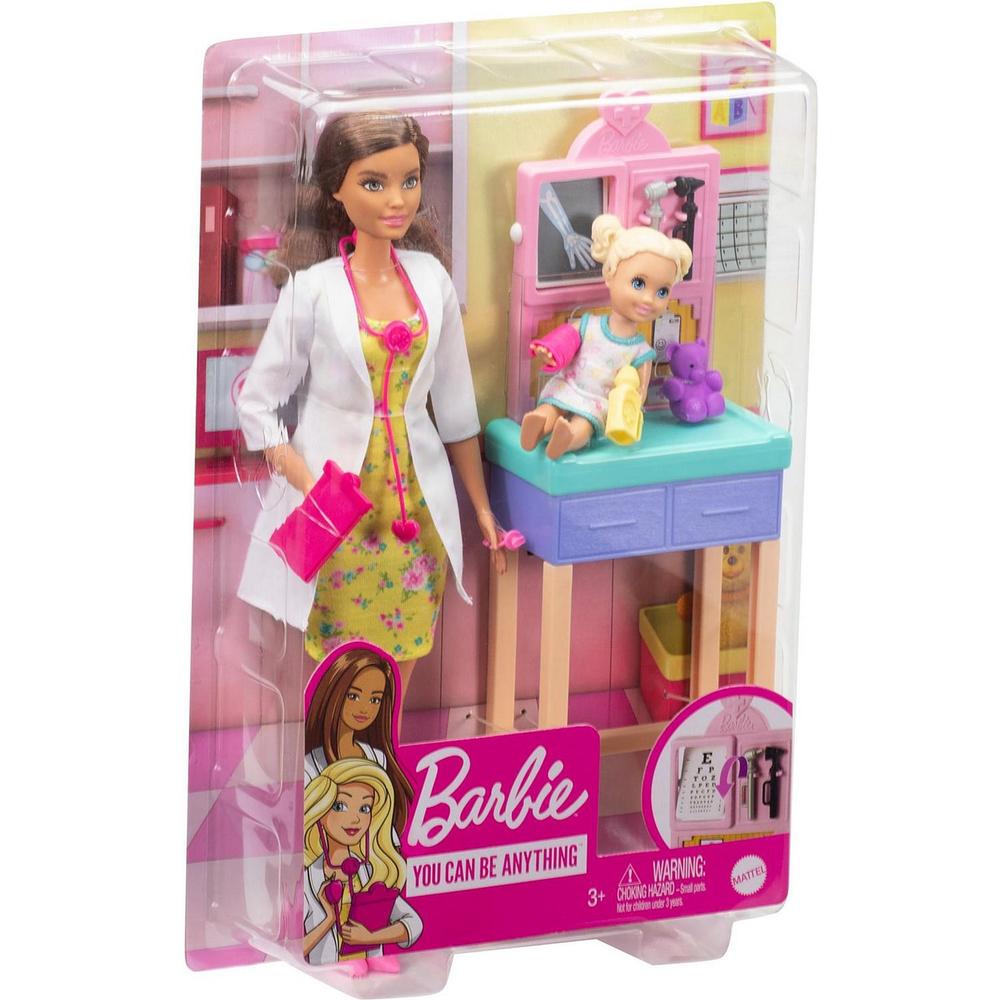 Barbie Conjunto Profissões Médica Pediatra Morena - DHB63/GTN52 - Real ...