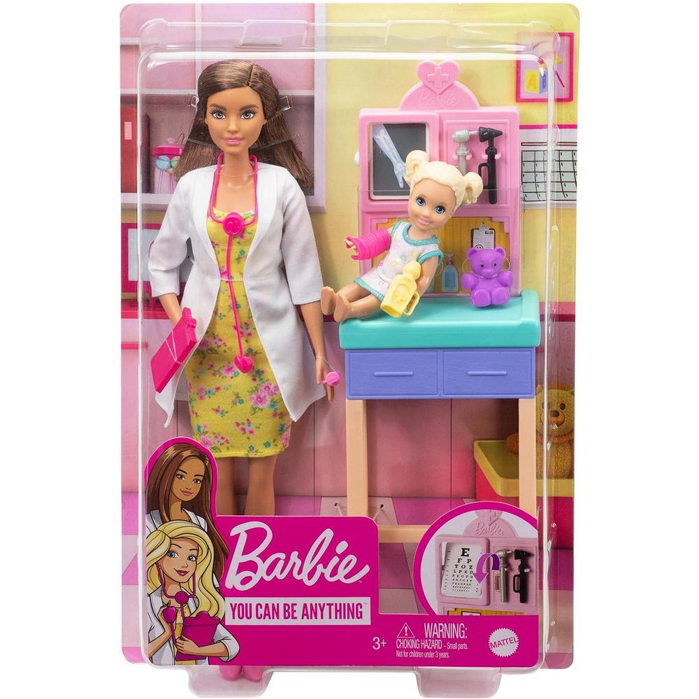 Barbie Conjunto Profissões Médica Pediatra Morena - DHB63/GTN52 - Real ...