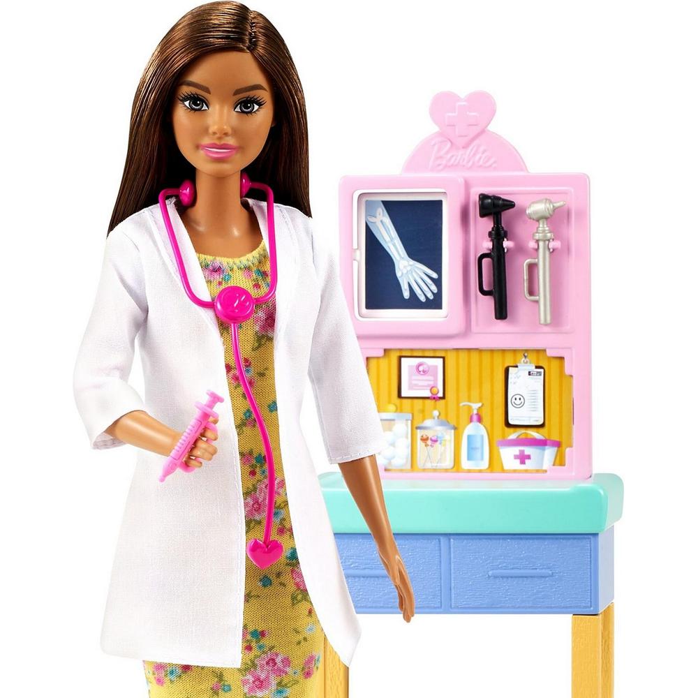 Barbie Conjunto Profissões Médica Pediatra Morena - DHB63/GTN52 - Real ...