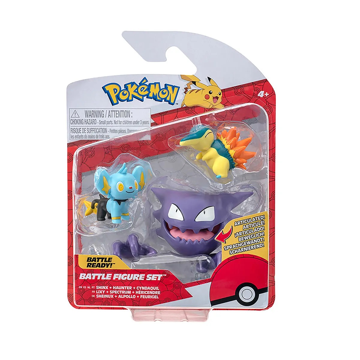 Pokémon Figuras de Ação - Shinx, Haunter e Cyndaquil - 2603 - Sunny ...