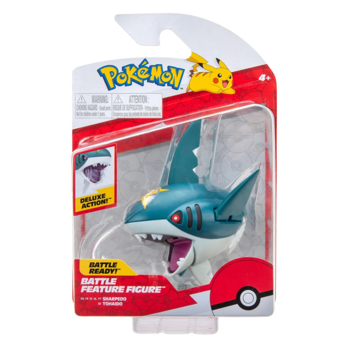 Pokémon - Figuras De Ação - Sharpedo - 2602 - Sunny - Real Brinquedos