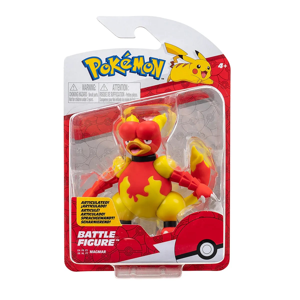 Pokémon - Figura De Ação Do Magmar - 2601 - Sunny - Real Brinquedos