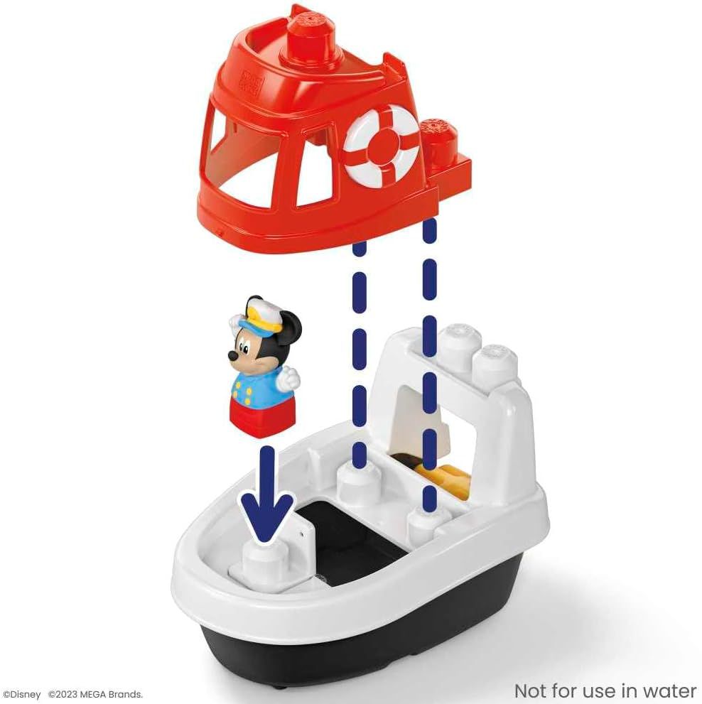 Mega Bloks Disney Jogo de Construção Barco do Mickey - HPB50 - Mattel ...